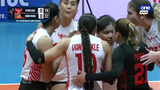FRESH START 🦊 The Farm Fresh Foxies come out sharp and fearless, taking Set 1 against the Petro Gazz Angels to open their Round 2 matchup in the 2025 PVL Reinforced Conference. #PVL2025 #TheHeartofVolleyball | One Sports