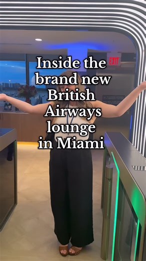 A first-look at the new British Airways Business Class lounge in Miami. The new airport lounge at MIA (Miami International Airport) opened last week and showcases the new look BA Business lounges around the world ❤️ @cyannfielding reports from Miami ✈️ @british_airways #britishairways #airportlounge #miamiairport #firstclasstravel #businesstravel | The Sun Travel | Facebook