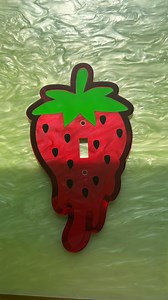 Which design from our fruit drop should I post next? This is the strawberry light switch cover in our standard color combo but with the mixed acrylic option which includes mirror, marble & gloss acrylic. As usual all of these pieces are customizable and are made as wall mirrors & wall art pieces as well as light switch covers. #fruitdecor #uniquehomestays #oddlysatisfying #maximaliststyle #reels #explore✨ | Mindflowers Shop