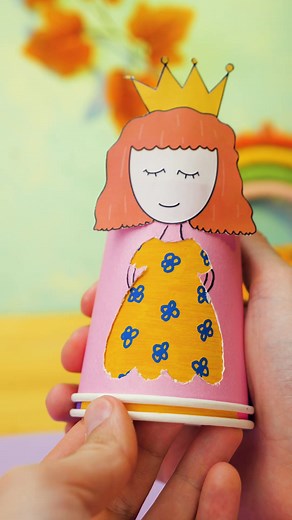 Transform an Old Paper Cup into a Stunning Princess Outfit! 👑✨ | SUPER SLICK SLIME SAM