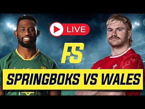 SPRINGBOKS vs WALES LIVE! | Wales vs South Africa Live Commentary & Watchalong