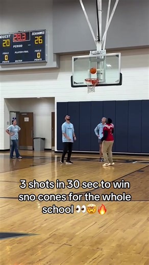 High School Basketball Challenge for Free Snow Cones