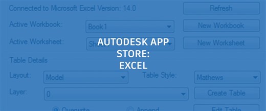 Apps for AutoCAD and Excel