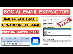 Top Email Extractor 2024 | Email Extractor | Email Scraping | social email extractor pro