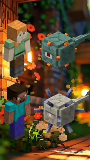 Steve and Alex Vs All mobs#shortsfeed​ #minecraft​ #shorts​ #minecraftshorts