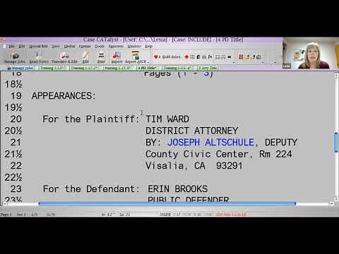 Attorney Fill in Fields and Title Page Number Fields Case Catalyst