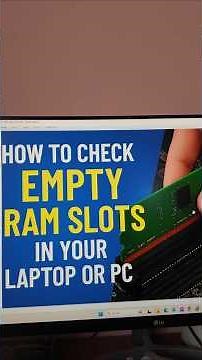 How to check RAM Slots in Laptop or computer