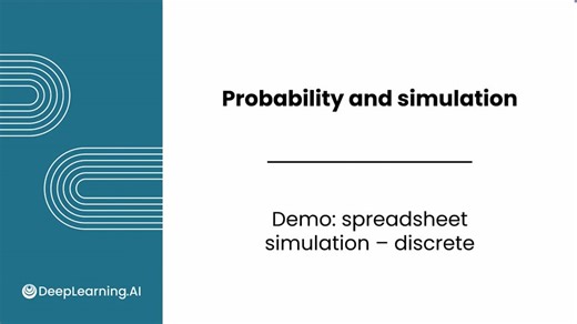 Demo- spreadsheet simulation discrete - Coursera