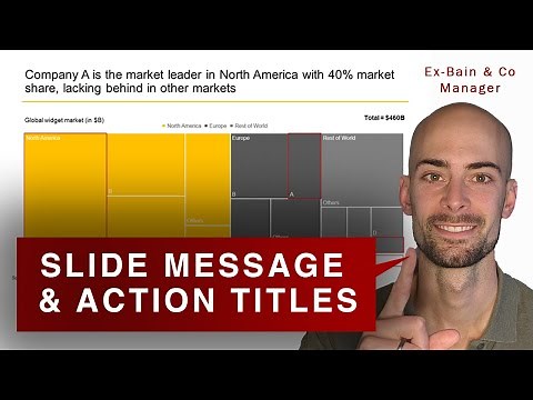 Consulting Presentation Slides: Slide Message & Action Titles (Bain & Company, BCG, McKinsey)