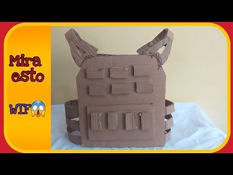 ✅COMO HACER CHALECO ANTIBALAS de carto casero / Haz tu chaleco antibalas casero