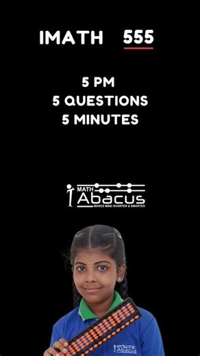 #imath 555 | imathabacus | Maths activity
