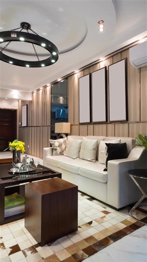 What makes a lounge space cozy and cool? The right layout, seating, and mood lighting—watch how it’s done. #InteriorDesign #LoungeDesign #HomeRoomDesign 🛋️🎬 | Homebliss