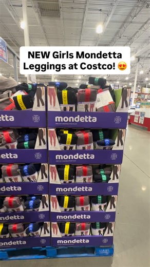 NEW Girls Mondetta Leggings at Costco! 😍 Comes in two pieces with 3 colour combos for $19.99! Super cozy and soft! #mondetta #leggings #costocfindsca @mondettaclothing | costcofindsca