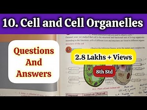 8th Std - Science - Chapter 10 Cell and Cell Organelles questions answers exercise - Class 8th