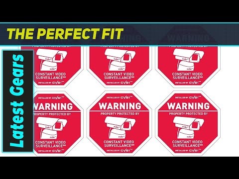`Best 6 Security Camera CCTV Warning Stickers for Home & Business Safety