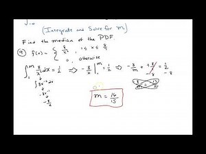 Finding the Median of a Probability Density Function