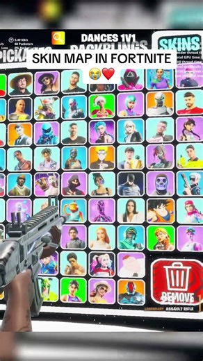 The Best Skin Map in Fortnite 🤫❤️ #fortnite #skinmap #fortniteskins #bestmap