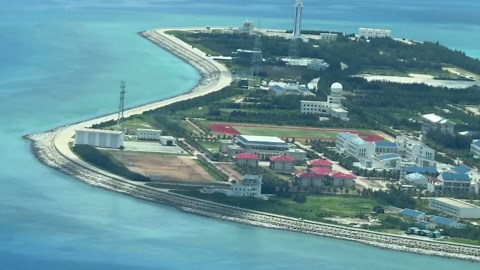 Bird's-Eye View Of China's Artificial Islands In South China Sea