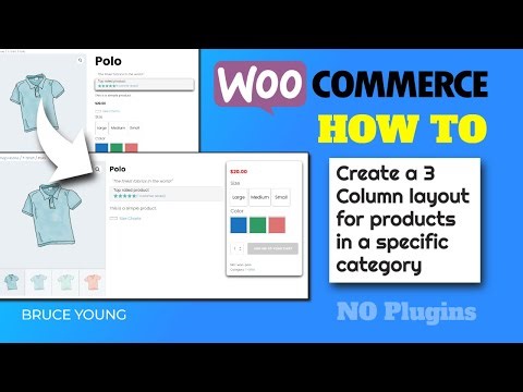 Create a 3 column layout for single products in a specific category - NO plugins