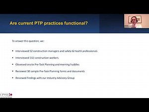 Pre-Task Planning (PTP) through Post-Job-Review: CPWR’s Guidelines and Applied Resources