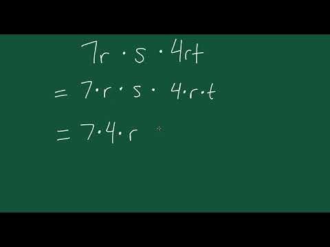 How to Multiply Coefficients and Variables - Example 1
