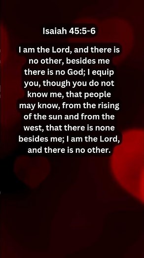 Journey of faith and spiritual growth | Isaiah 45:5-6 Daily Bible Verse