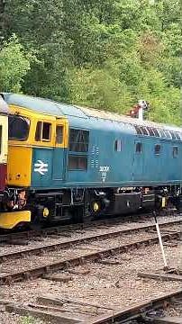 Shackerstone station on preserved Battlefield rail line Class 33201 on its train to Market Bosworth