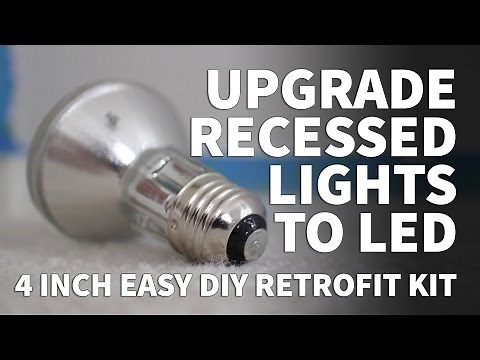 How to Install Retrofit LED Lights 4 Inch Kit - Dimmable LED Recessed Lighting Sunco 3000K 5000K