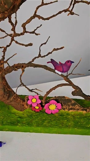 “Polymer Clay Birds & Blossoms | DIY Tabletop Art | Handmade with Love 🌸🕊️”