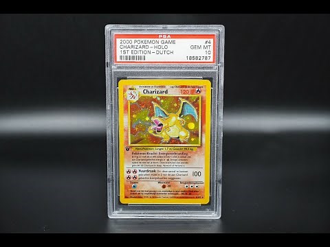 PSA 10 1 Edition Charizard Base Set 1999 Pokemon Dutch Glurak Holo 4/102