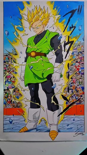 Gohan SSJ2 Transformation Drawing | Dragon Ball Z Art