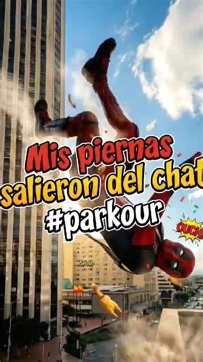 ¿Quién dijo que el parkour era fácil? #deadpool #parkour #aventuras