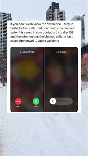 No Caller ID Vs Unknown Blocked Calls Difference Explained 📱 #PhoneTips #BlockedCalls