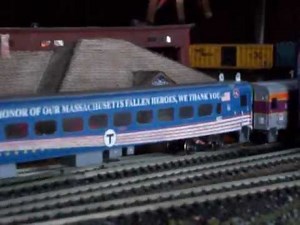 MBTA commuter train model west acton station massachusetts