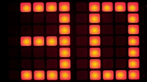 numerical digital display made from an LED clock counter