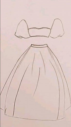 How to draw a wedding 💒 dress 👗 step by step with easy fast way