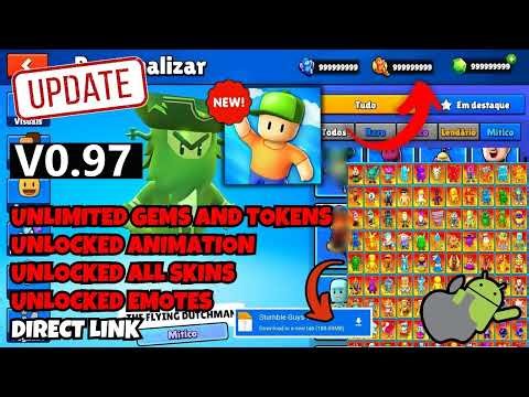 Stumble Guys Mod Apk v0.97 Latest Version 2026 - Unlock All Skins & Emot Abilities