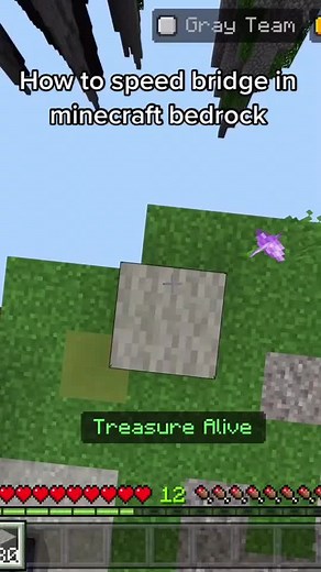 How to speed bridge in minecraft bedrock! #minecraft #minecrafttutorial #bedrock #fyp