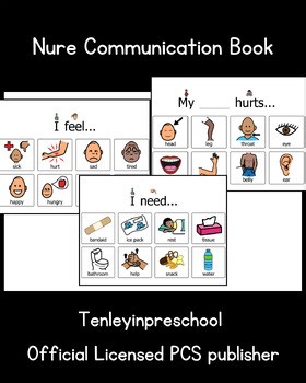Nurse Communication Book | Preschool Special Education | AAC | PCS