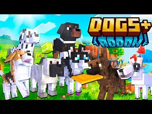 DOGS+ ADDON: PASTOR-ALEMÃO,BULLDOG,BEAGLE | TUTORIAL MINECRAFT ADDON