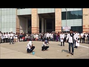 AIIMS Rishikesh Students performing Street Play on Swachh Bharat Abhiyan