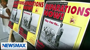 "Most of our policy recommendations are not actually race-based, they are for descendants of slaves in particular." California Reparations Task Force Chair Kamilah Moore explains why reparations may not be based on race. | NEWSMAX