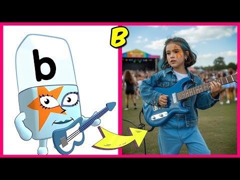 🔠 ALPHABLOCK CHARACTERS AS HUMANS👦And Guess The Real Characters Quiz! 🔤🟥