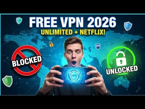 5 Best FREE VPNs in 2026 🔥 (Unlimited Data, Netflix & Blocked Sites Unlocked!)