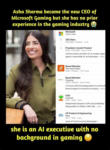 On February 20, 2026, Microsoft officially appointed Asha Sharma as the new EVP and CEO of Microsof