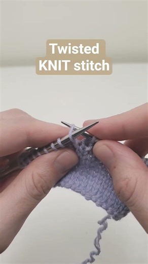 How to Knit a twisted stitch (Ktbl)