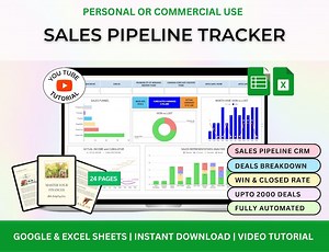 Sales Excel Tracker Sales Pipeline Sales Dashboard Sales Spreadsheet Sales Tracker Sales Template Sales Lead Tracker - Etsy Australia