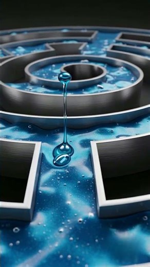 Liquid Maze: The most satisfying flow you'll watch today. Seamless AI loop.