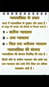 न्यायपालिका के प्रकार ।न्यायपालिका की संरचना ।#shortsfeed #shortvideo #shorts #llb