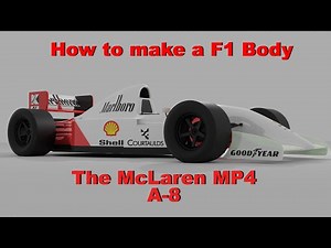 Blender 2.9 How to make a F1 Car Body: McLaren MP4 A-8